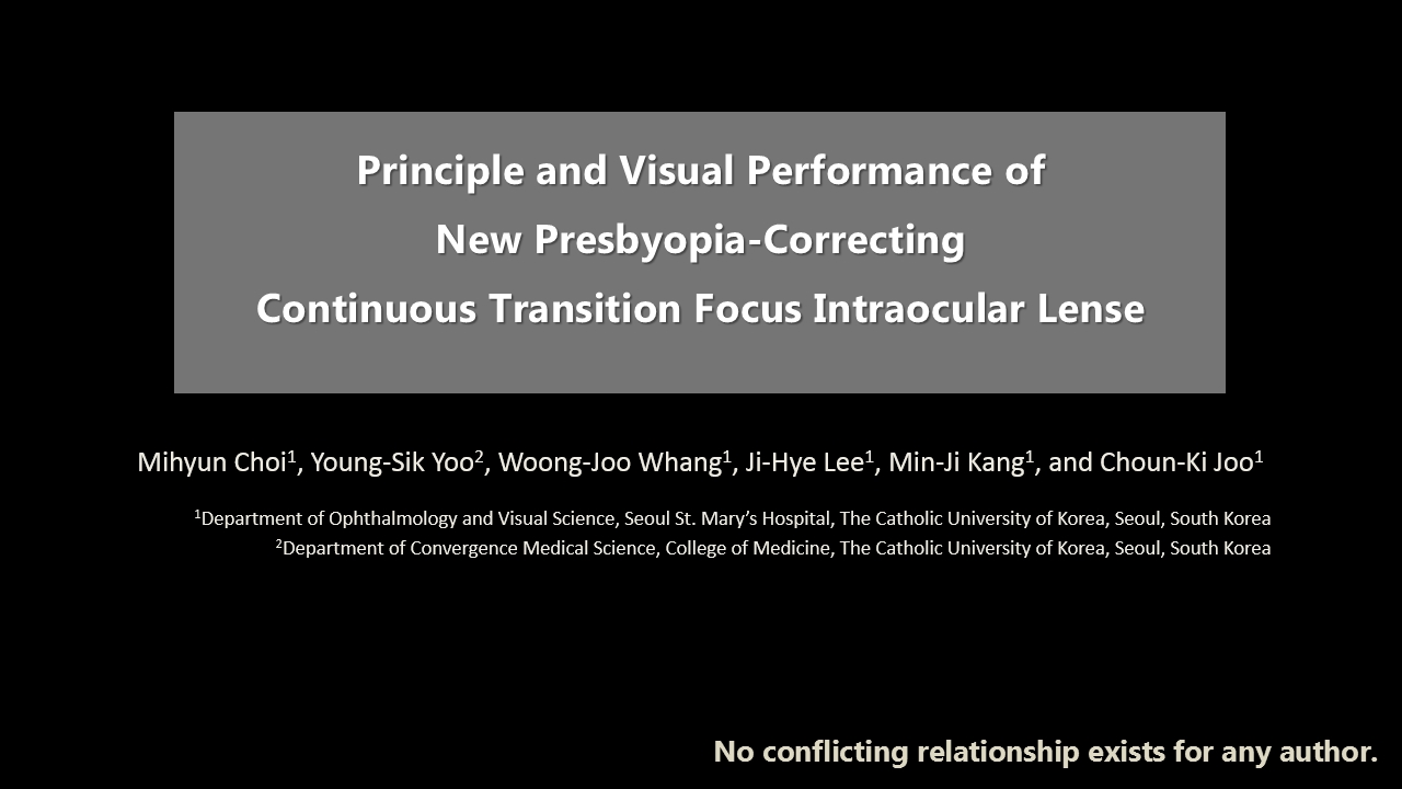 Escrs Principle And Visual Performance Of New Presbyopia Correcting